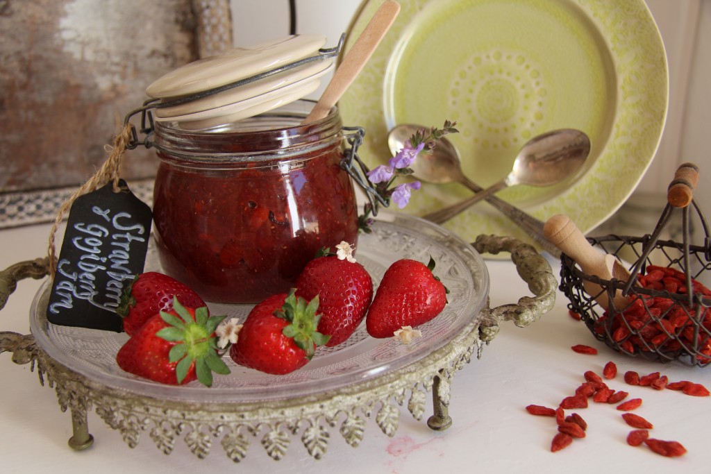LoveFoodIbiza - Superfood Jam - strawberry, goji berry, chia seed and a ...